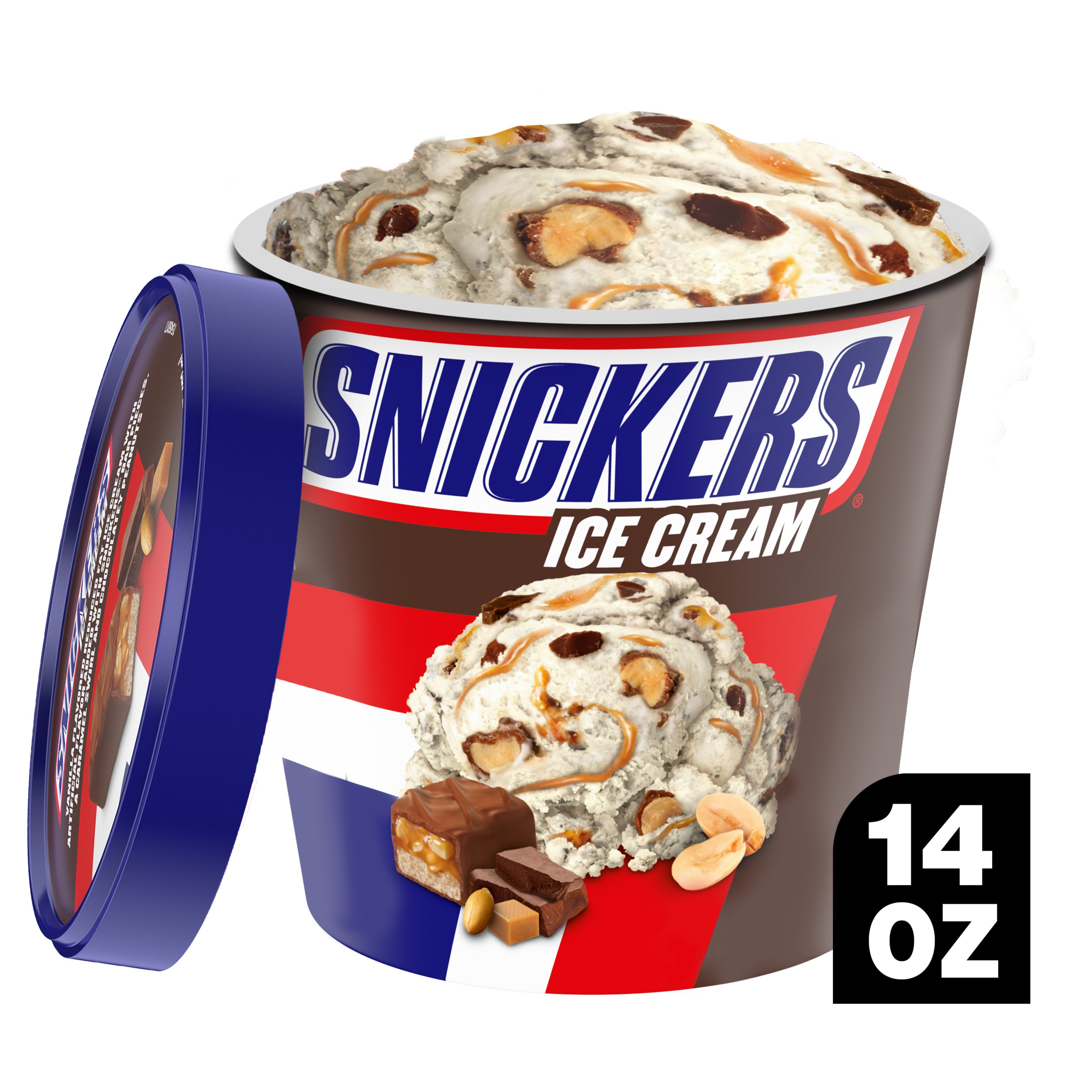 Snickers Reduced Fat Vanilla Ice Cream - Shop Ice cream at H-E-B