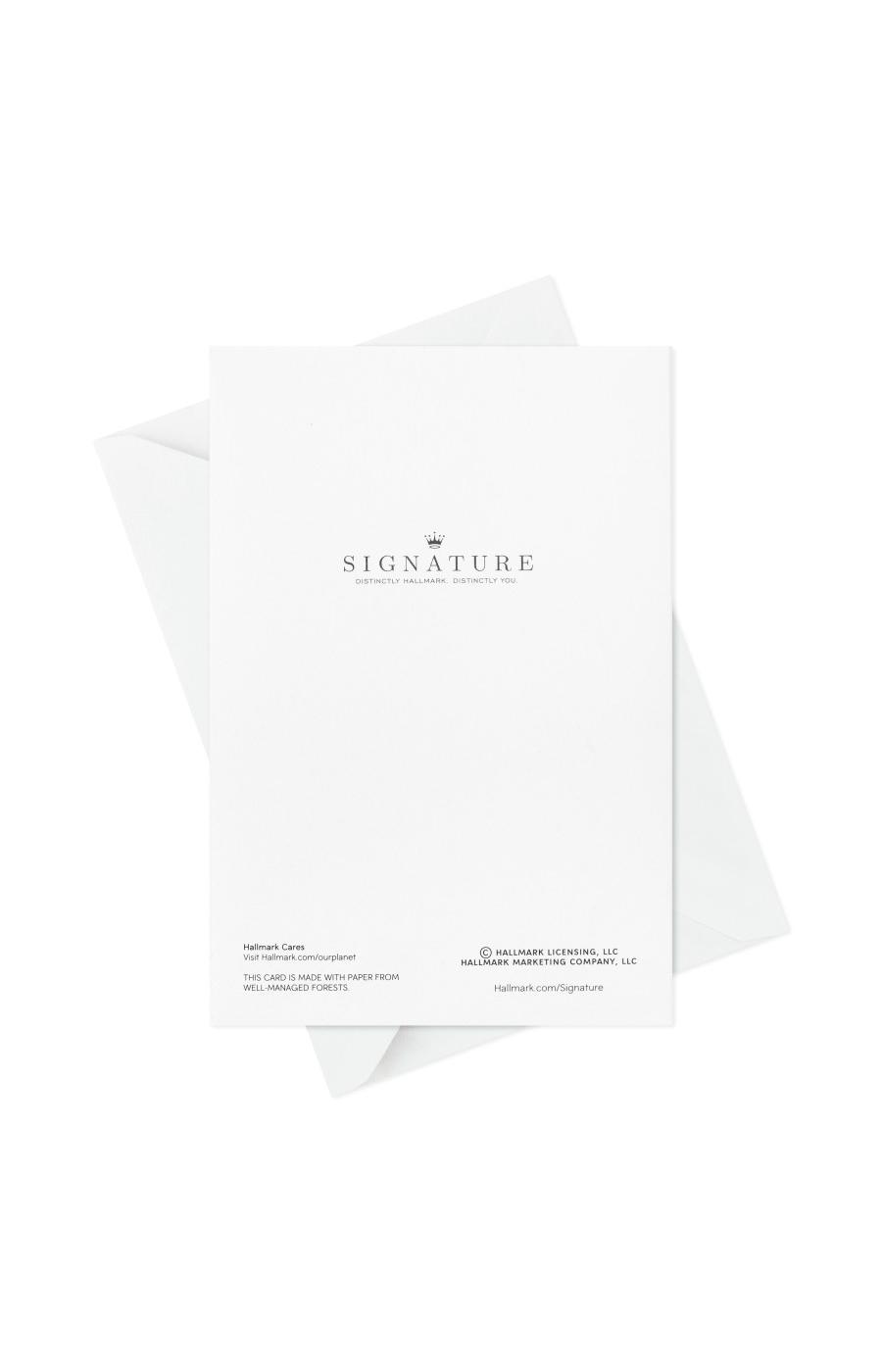 Hallmark Signature Candy Cane Heart Christmas Card - S25, S13 - Shop ...