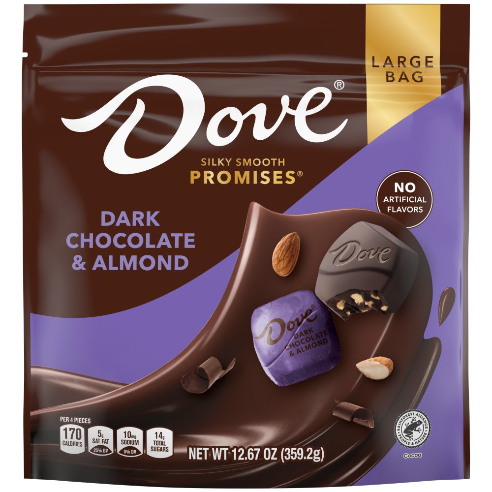 Dove Promises Dark Chocolate & Almond Candy - Large Bag - Shop Candy at ...