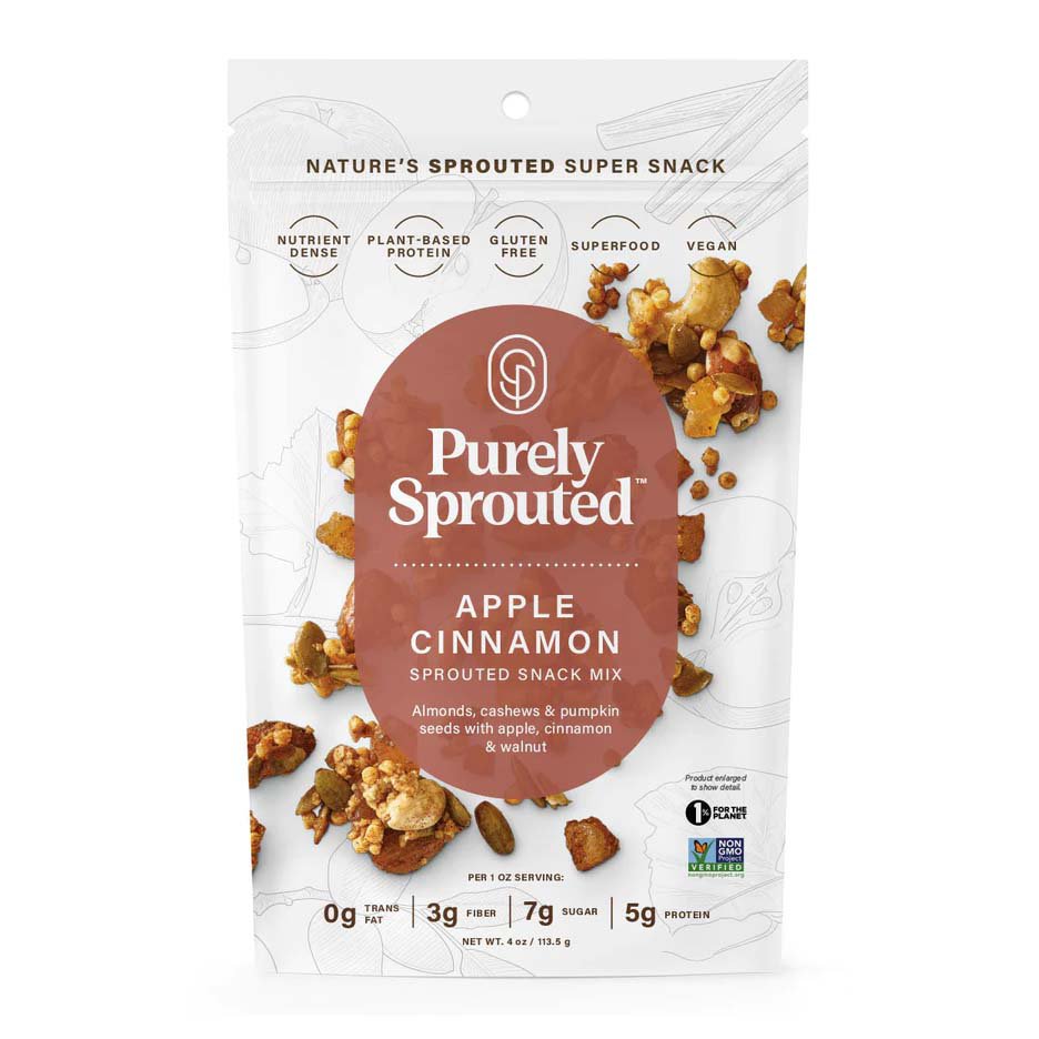 Purely Sprouted Apple Cinnamon Sprouted Snack Mix - Shop Diet & fitness ...
