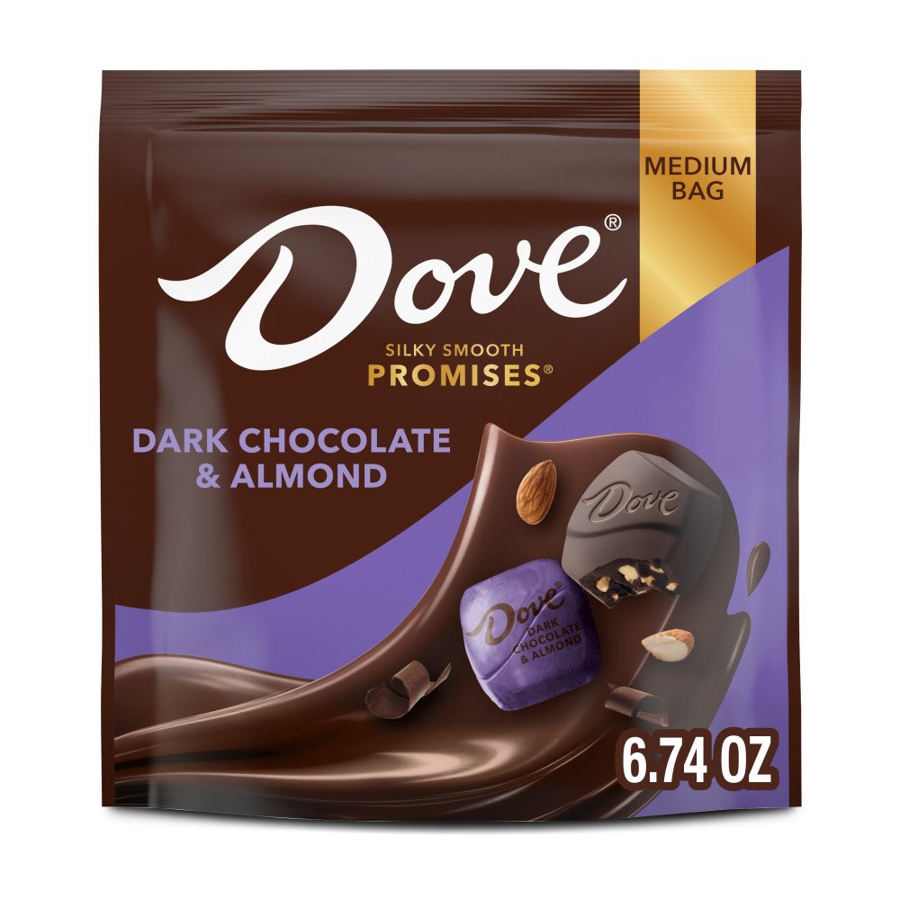Dove Promises Dark Chocolate & Almond Candy - Shop Candy at H-E-B