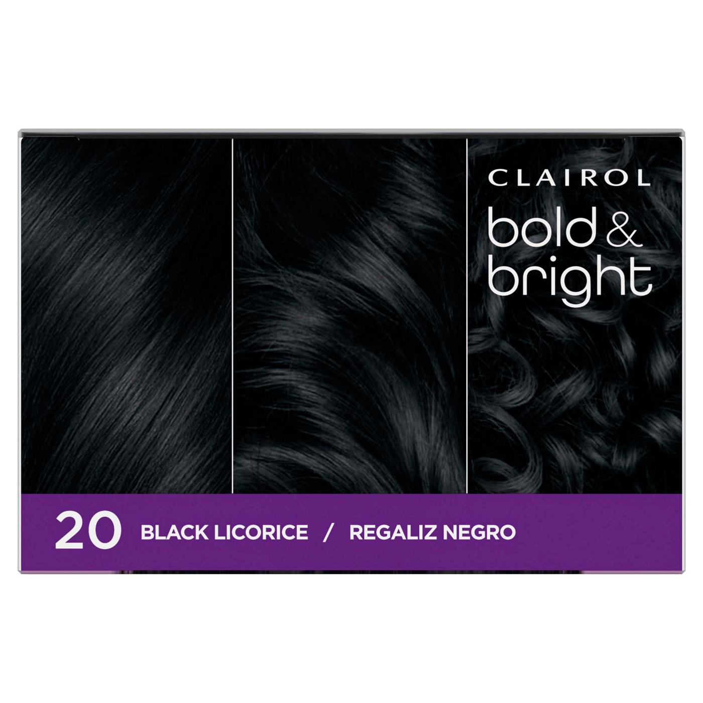 Clairol Bold & Bright Permanent Hair Color - 20 Black Licorice - Shop ...