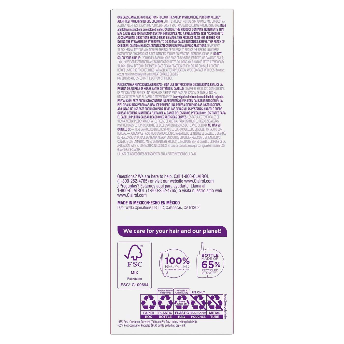 Clairol Bold & Bright Permanent Hair Color - R6 Intense Cherry - Shop ...