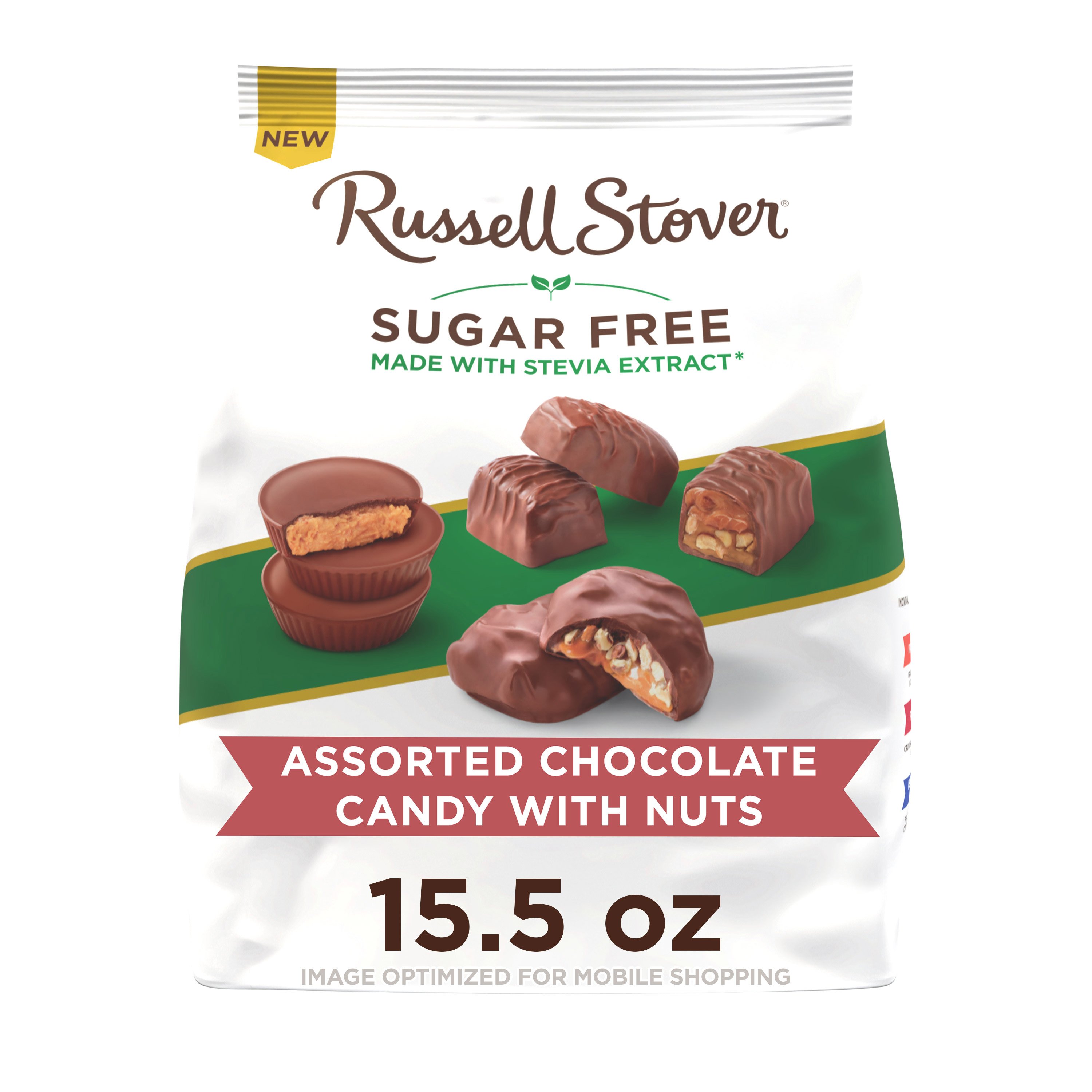 Russell Stover Sugar Free Assorted Chocolate Candy with Nuts, 26 Pc ...