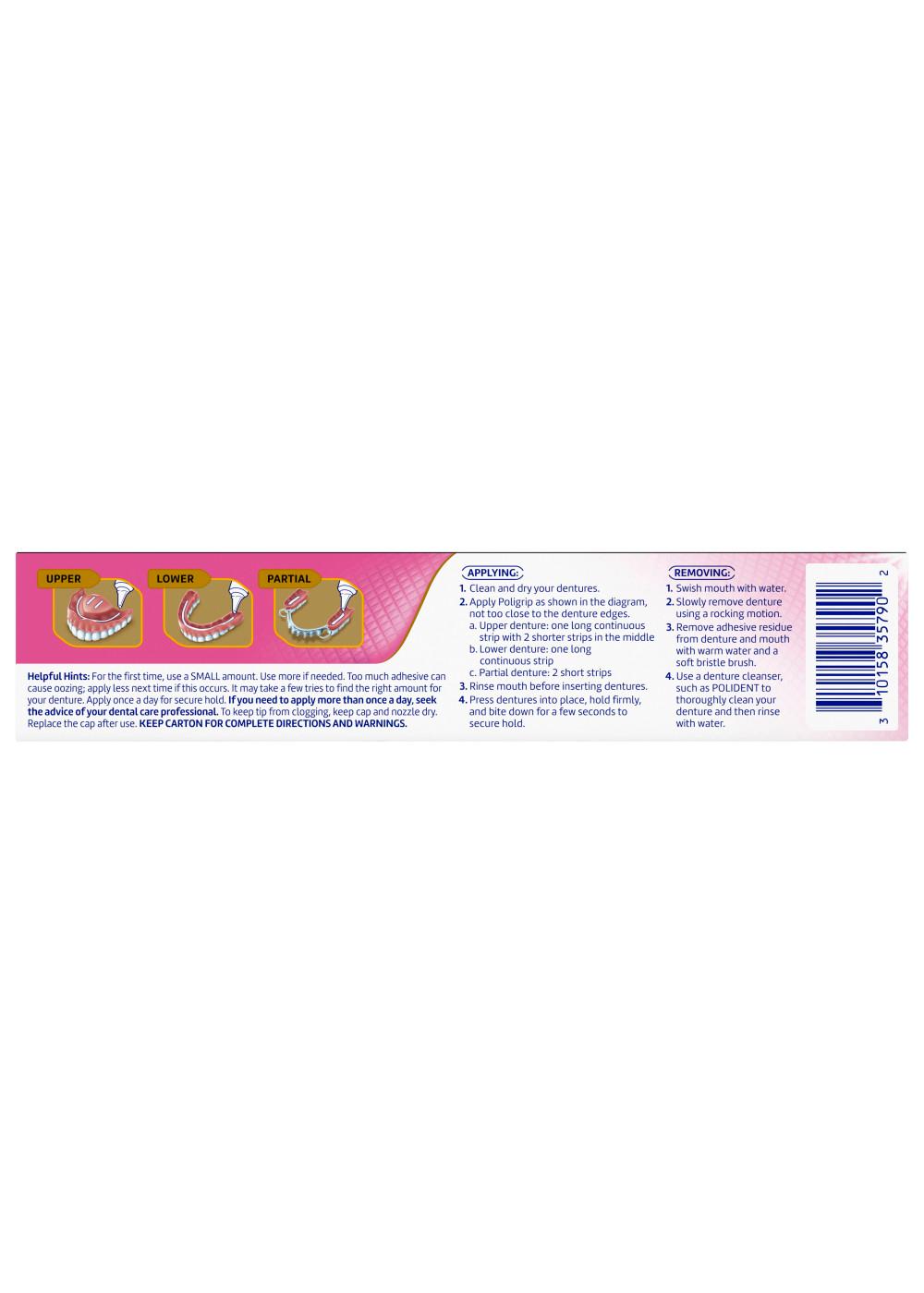 Poligrip Power Max Denture Adhesive Cream - Shop Denture care at H-E-B