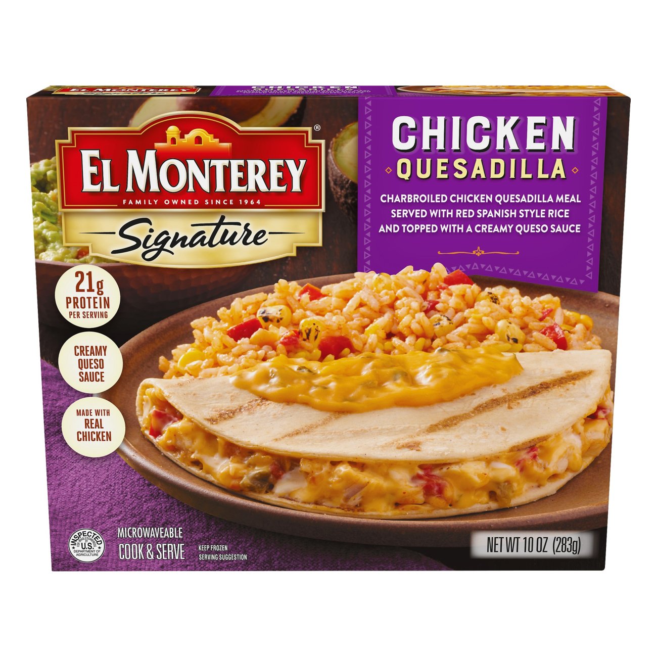 El Monterey Signature Chicken Quesadilla Frozen Meal - Shop Entrees ...