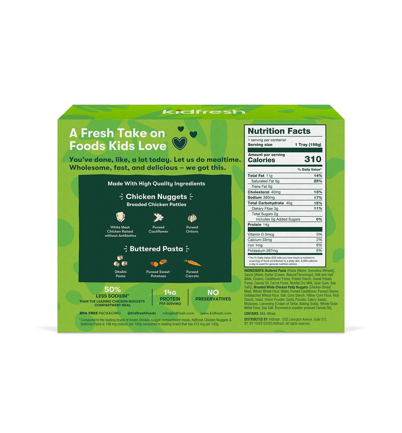 Kidfresh Chicken Nuggets & Buttered Pasta - Shop Entrees & sides at H-E-B