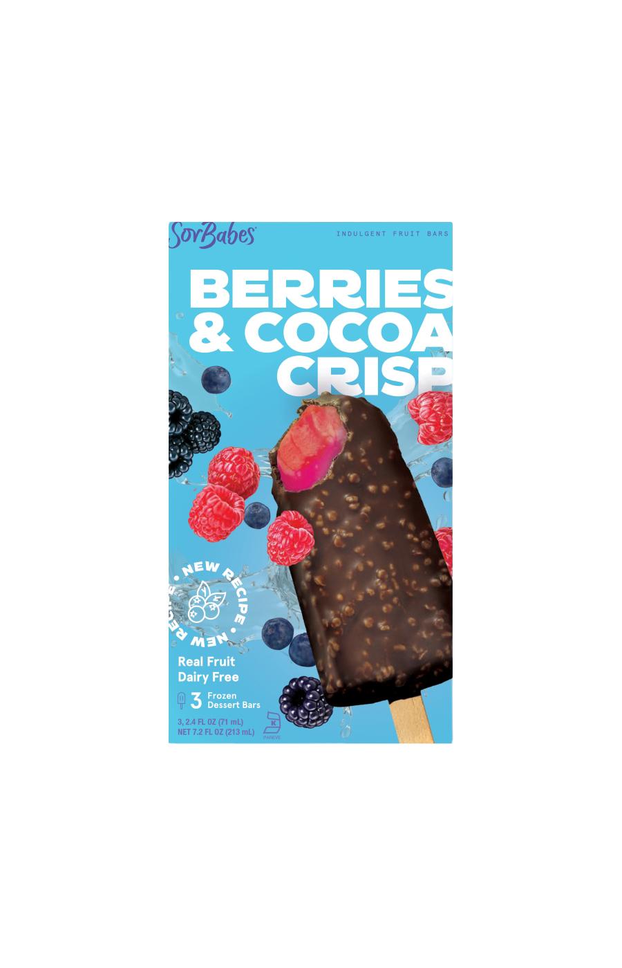 SorBabes Frozen Sorbet Bars - Berries & Cocoa - Shop Bars & pops at H-E-B