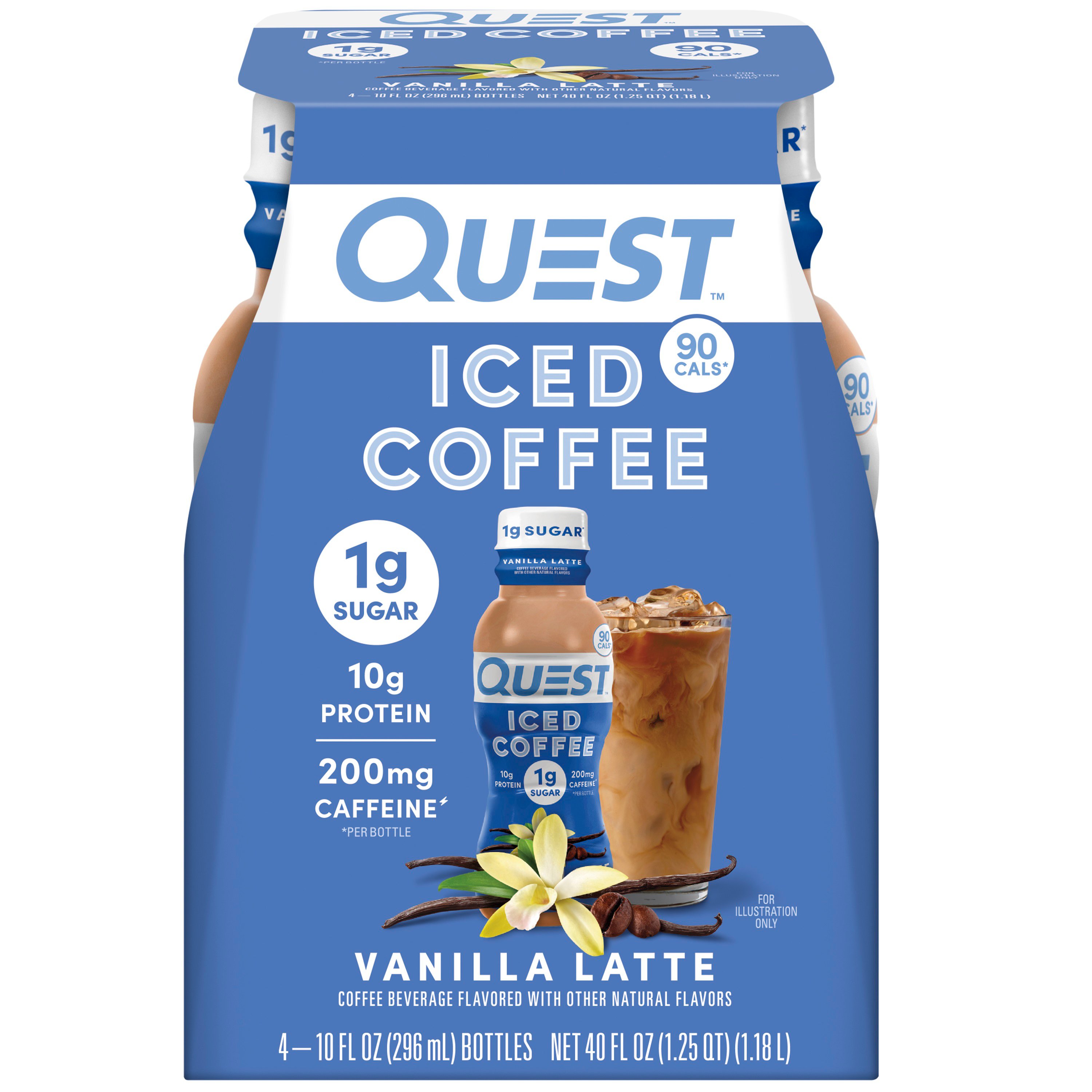 Quest Iced Coffee 4 pk Vanilla Latte - Shop Diet & fitness at H-E-B