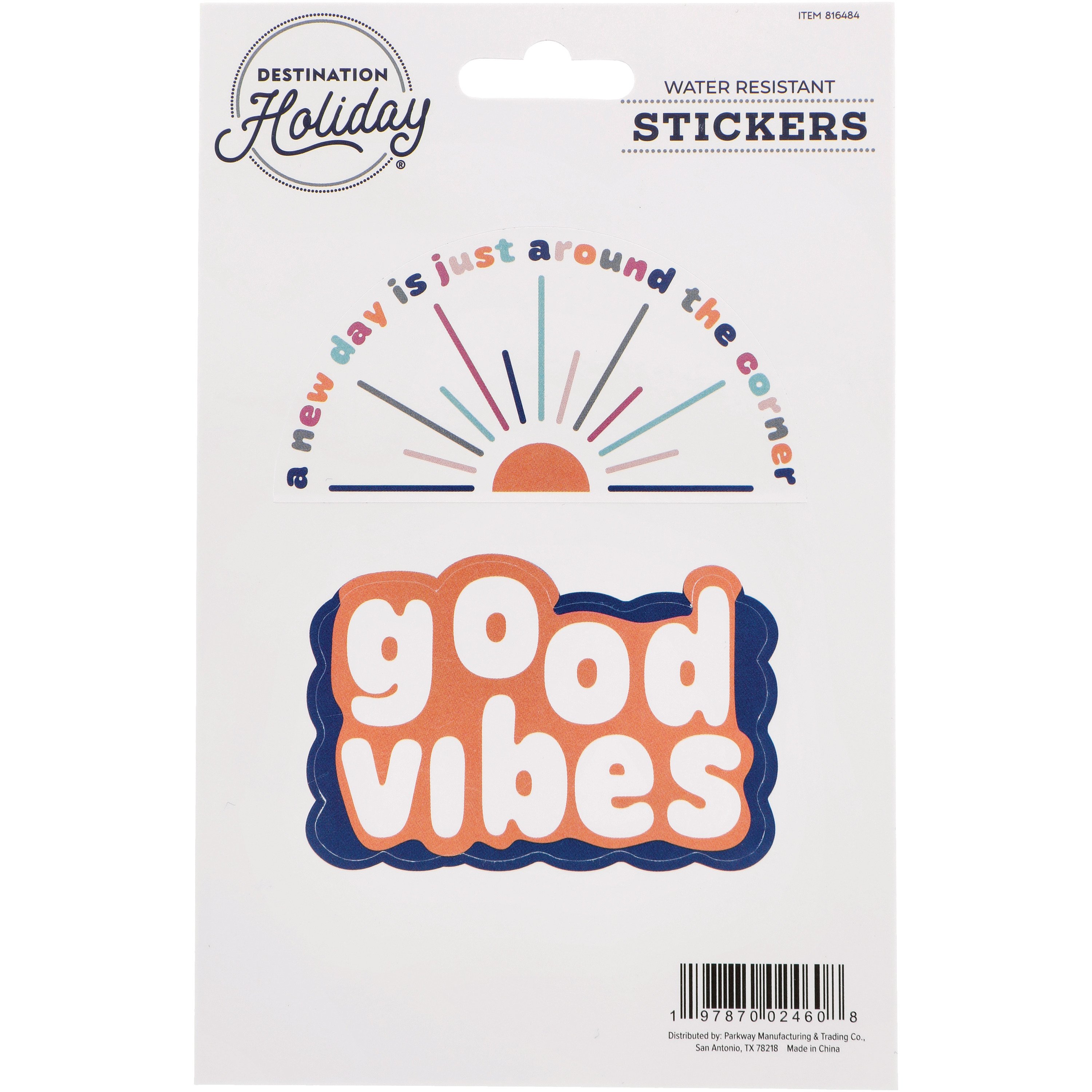 Destination Holiday Waterproof Stickers - Vibe Pack - Shop Travel & to ...