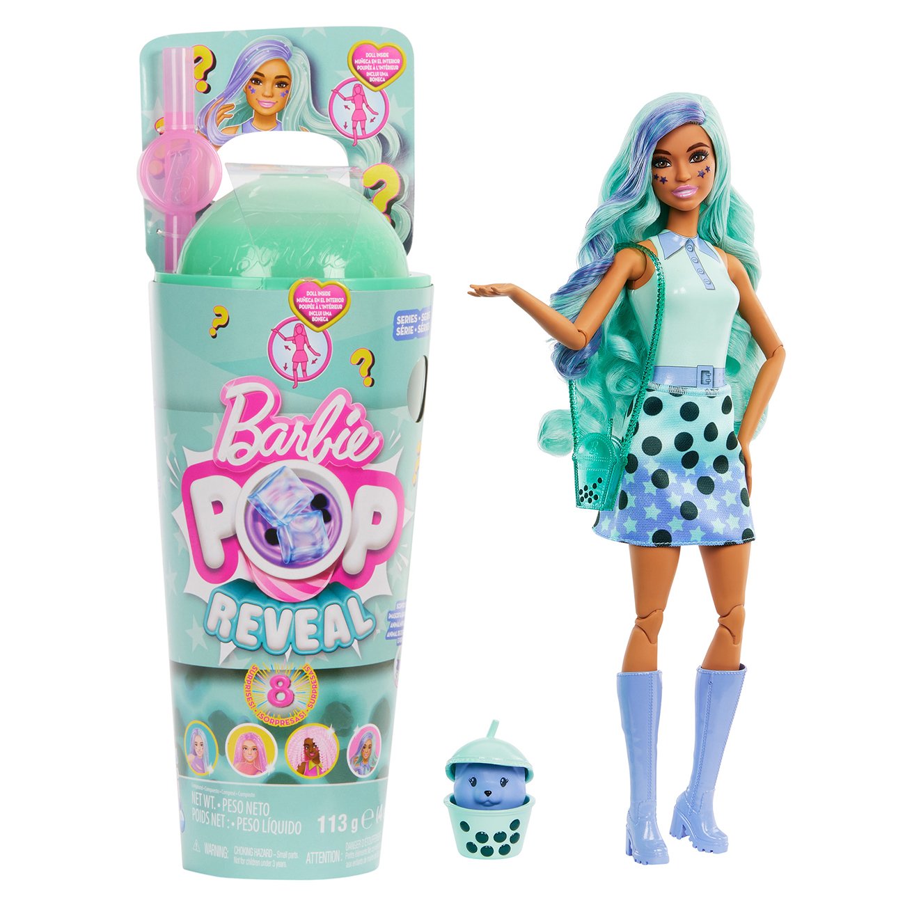 Barbie Pop Reveal Bubble Tea Series Green Tea Doll - Shop Action ...