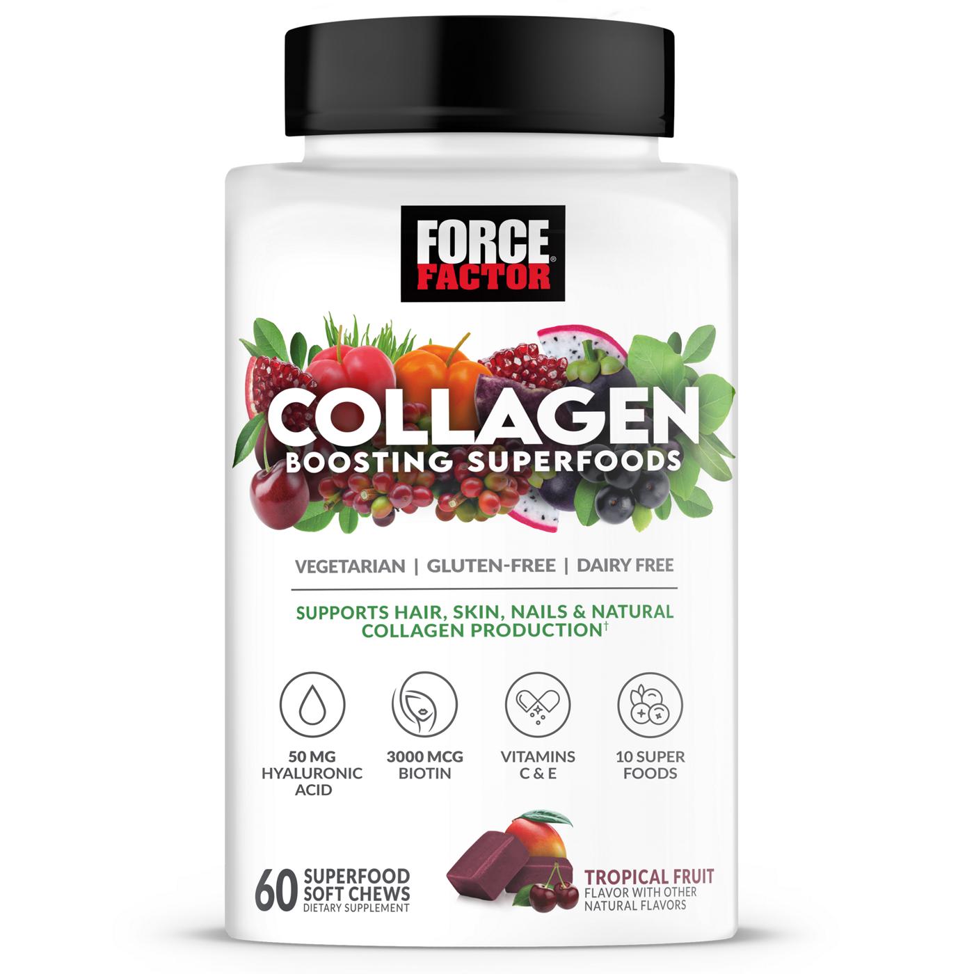 Force Factor Collagen Boosting Superfoods Soft Chews - Shop Diet ...