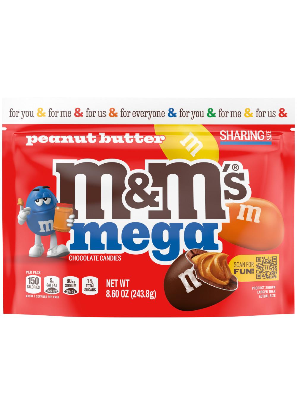 M&M'S Mega Peanut Butter Chocolate Candy - Sharing Size - Shop Candy at ...