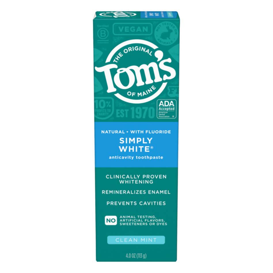 Tom's of Maine Simply White Toothpaste - Clean Mint - Shop Toothpaste ...