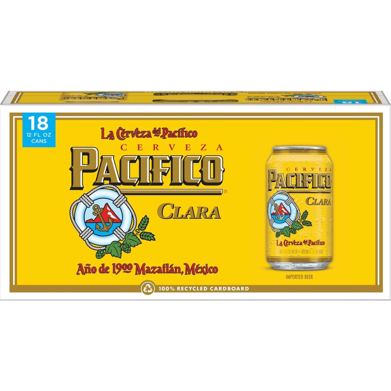 Pacifico Mexican Lager Import Beer 18 pk cans - Shop Beer at H-E-B