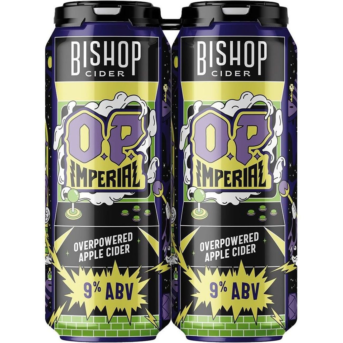 Bishop Cider Imperial Overpowered Apple Cider 4 pk Cans - Shop Hard ...
