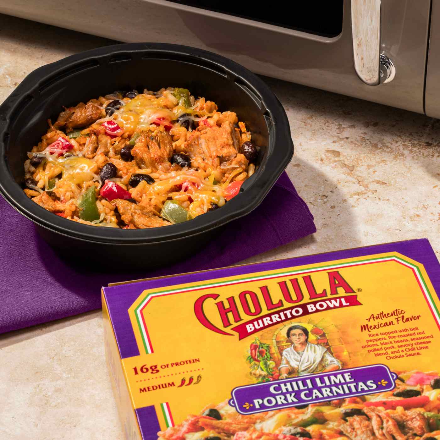 Cholula Chili Lime Carnitas Frozen Burrito Bowl - Shop Entrees & sides ...