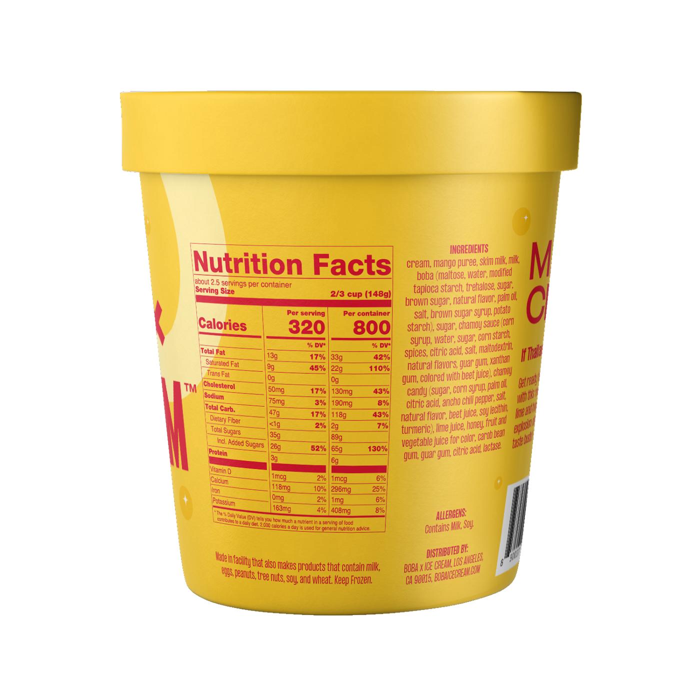 Boba X Ice Cream Lactose-Free Mango Chamoy - Shop Ice cream at H-E-B