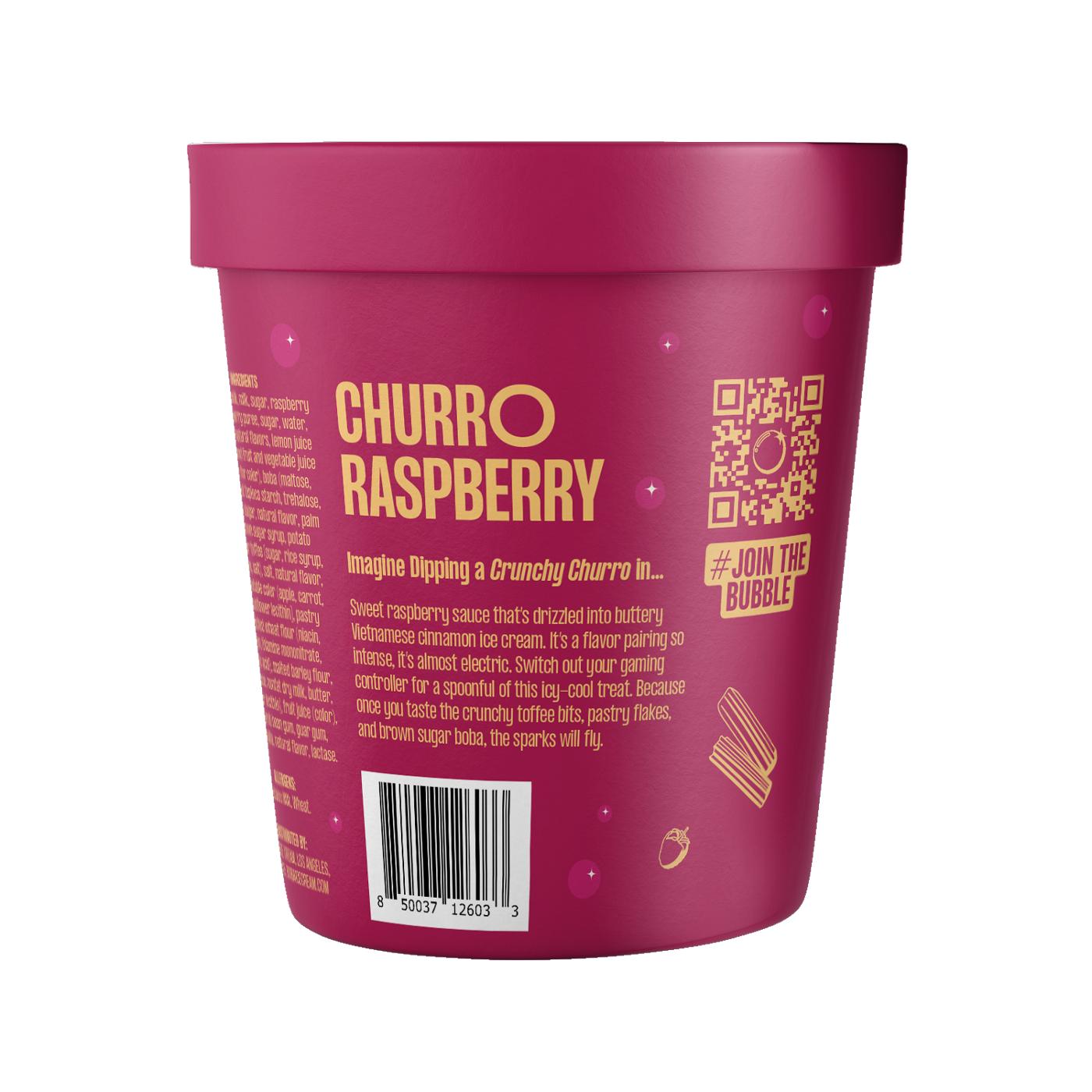 Boba X Ice Cream Lactose-Free Churro Raspberry - Shop Ice cream at H-E-B