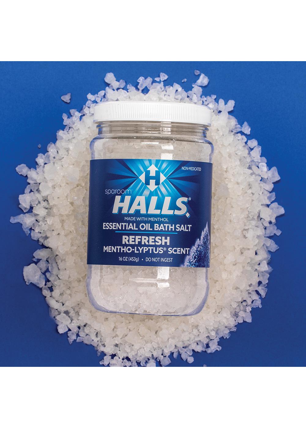 Halls Refresh Essential Oil Bath Salt - Mentho-Lyptus - Shop Vaporizers ...
