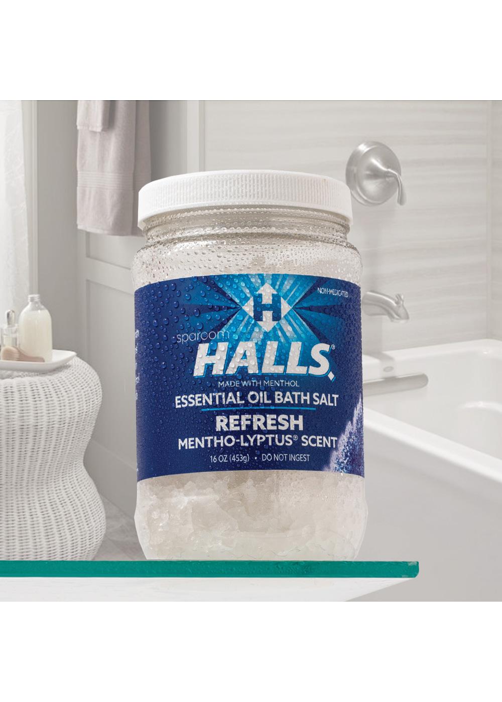 Halls Refresh Essential Oil Bath Salt - Mentho-Lyptus - Shop Vaporizers ...