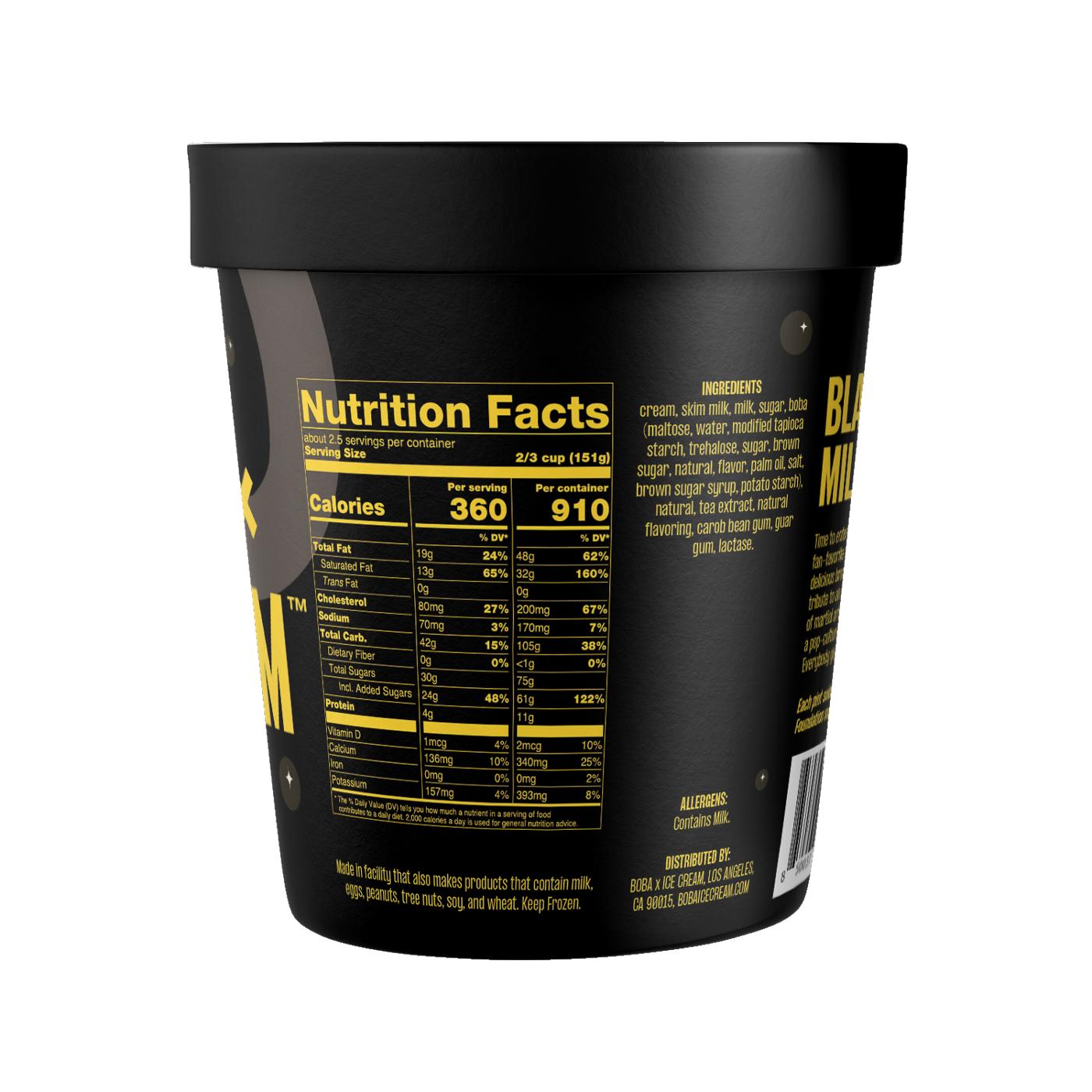 Boba X Ice Cream Lactose-Free Black Milk Tea - Shop Ice cream at H-E-B