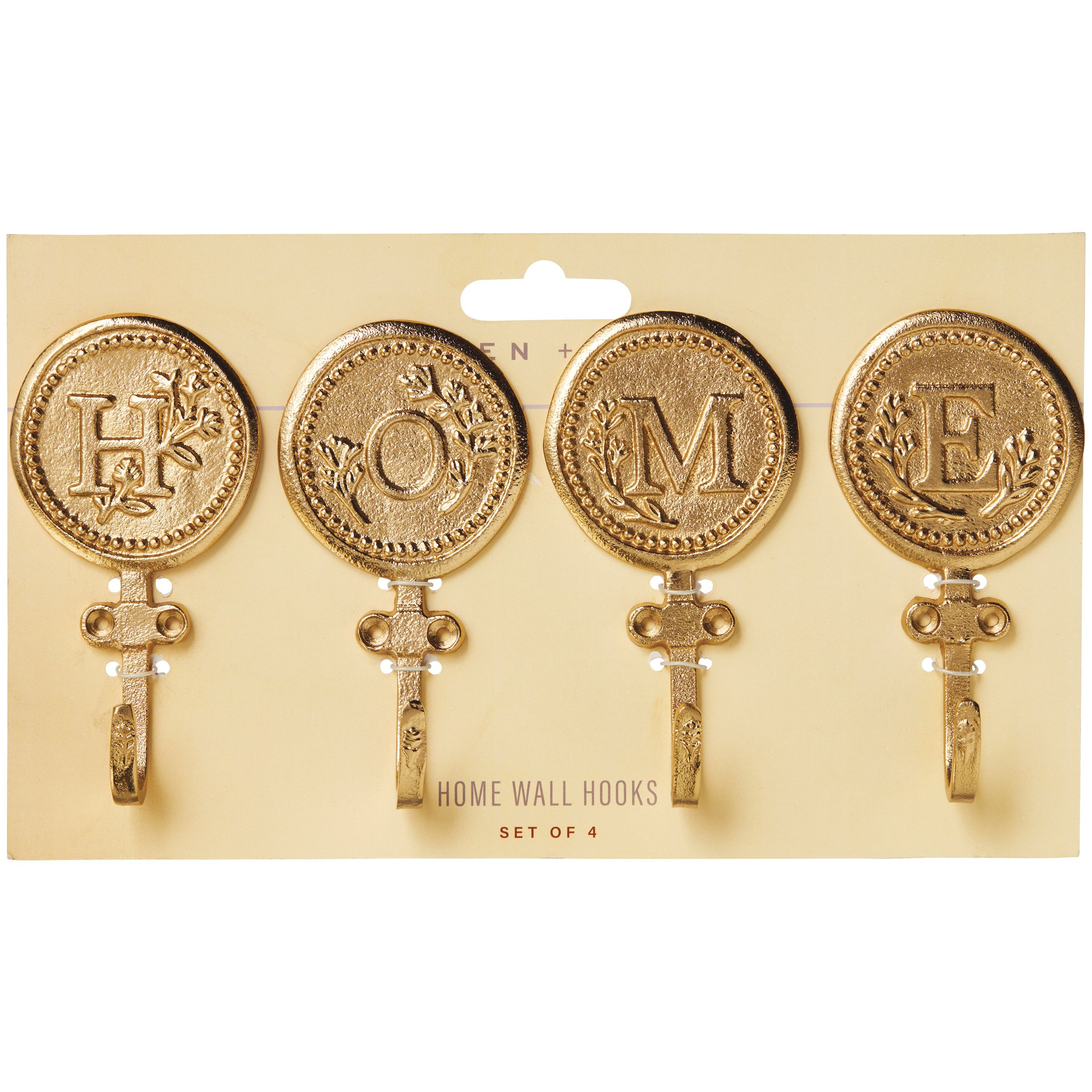 Haven + Key Gold Home Wall Hooks - Shop Seasonal decor at H-E-B