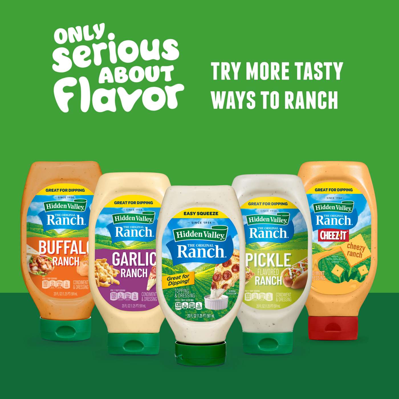 Hidden Valley Easy Squeeze Pickle Flavored Ranch Topping and Dressing ...