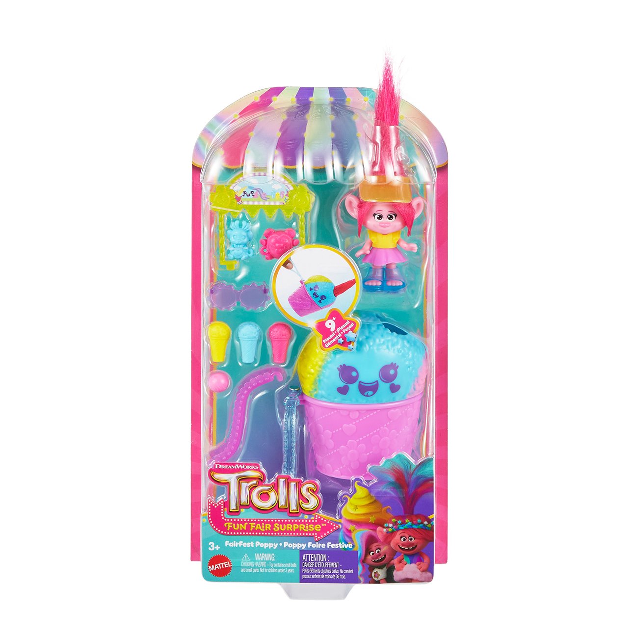 Trolls Fun Fair Surprise FairFest Queen Poppy Doll Playset - Shop ...
