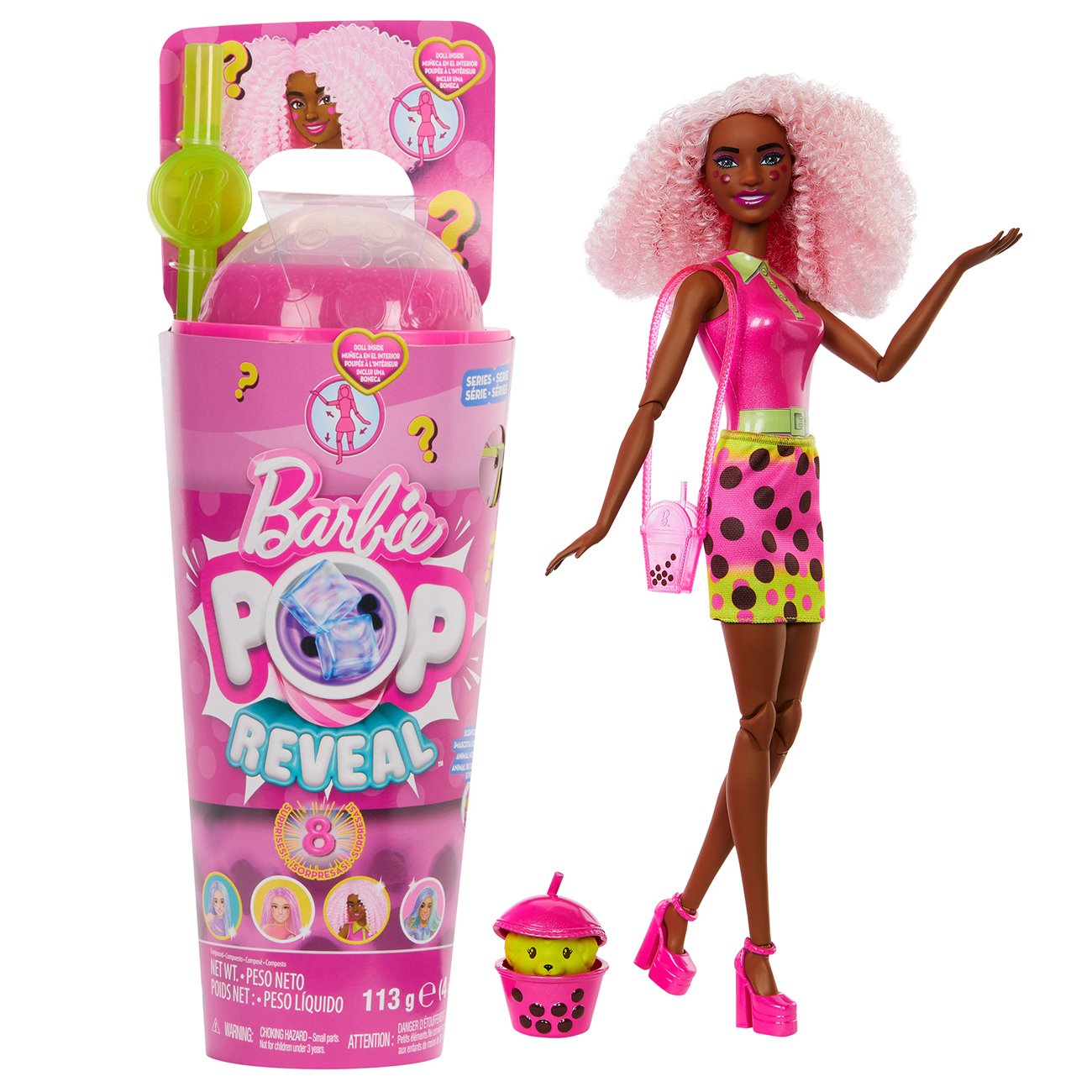 Barbie Pop Reveal Bubble Tea Series Berry Bliss Doll - Shop Action ...
