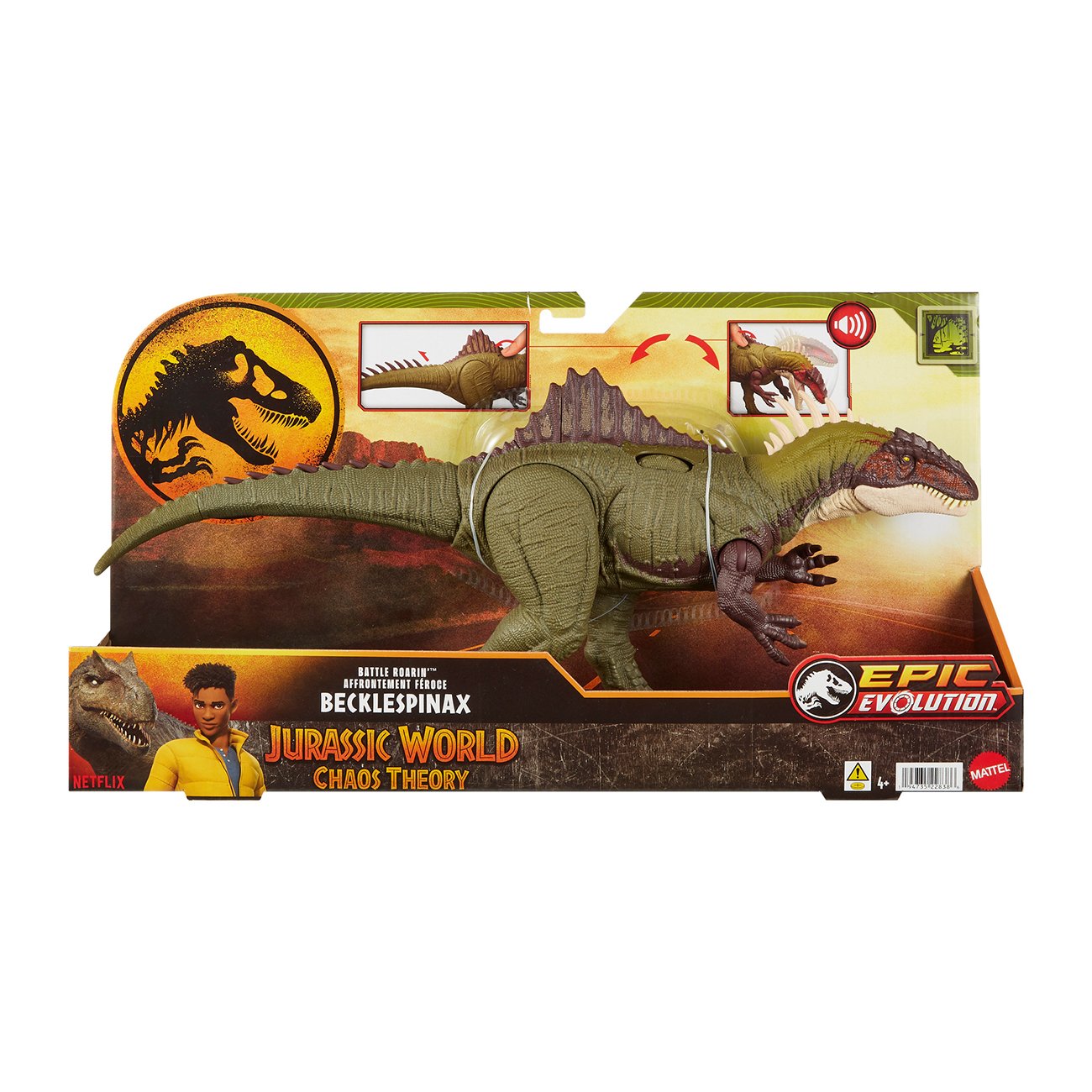 Jurassic World Battle Roarin' Becklespinax Dinosaur - Shop Action ...