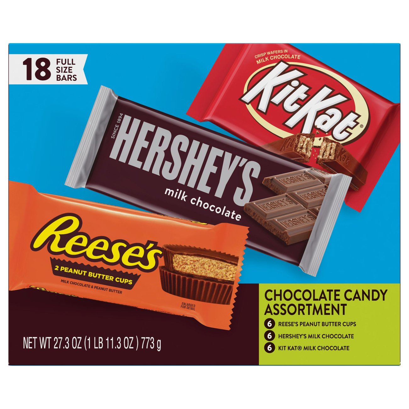 Hershey's Assorted Full Size Chocolate Candy Bars - Variety Pack - Shop ...