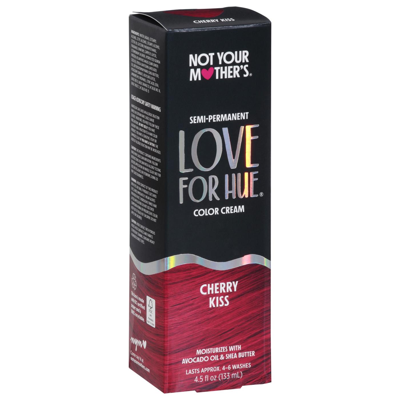 Not Your Mother's Love For Hue Semi-Permanent Hair Color Cream - Cherry ...