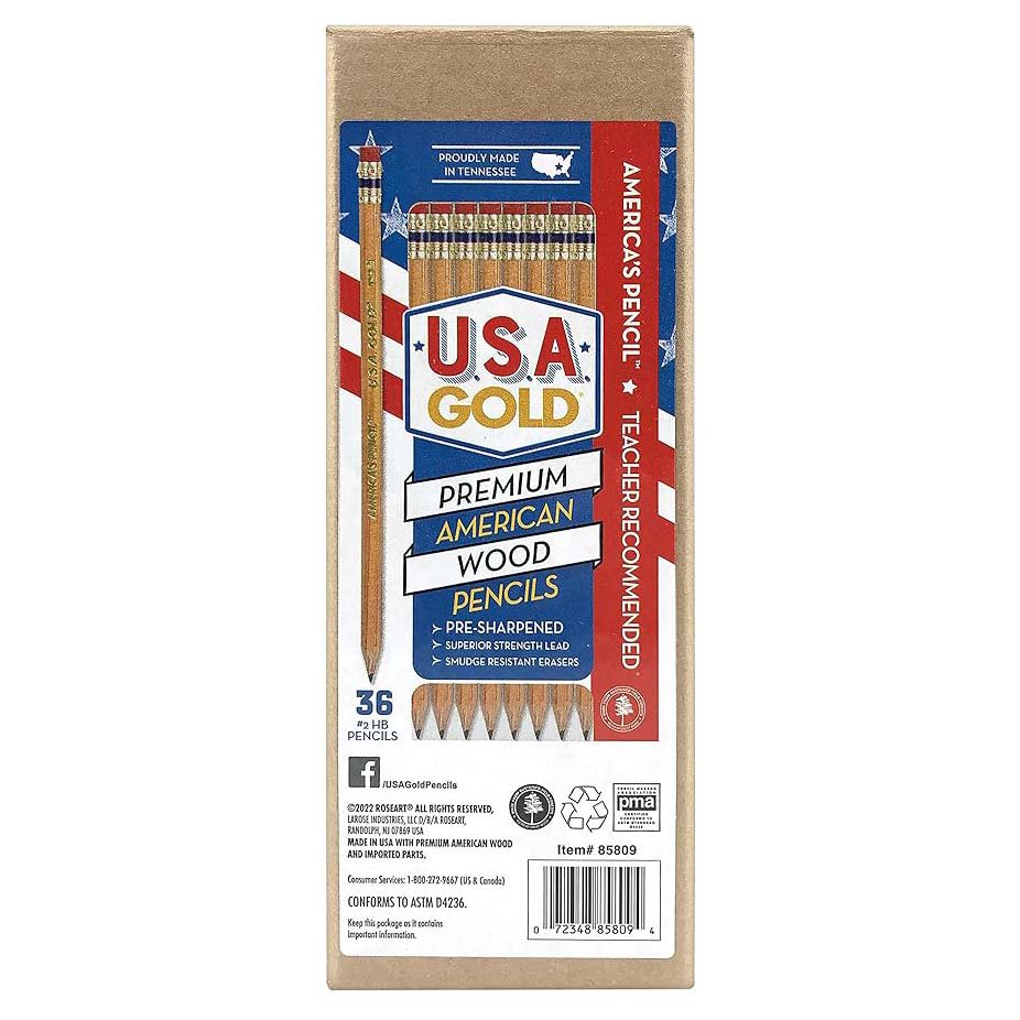 U.S.A. Gold Premium American Wood Pencils - Shop Pencils at H-E-B