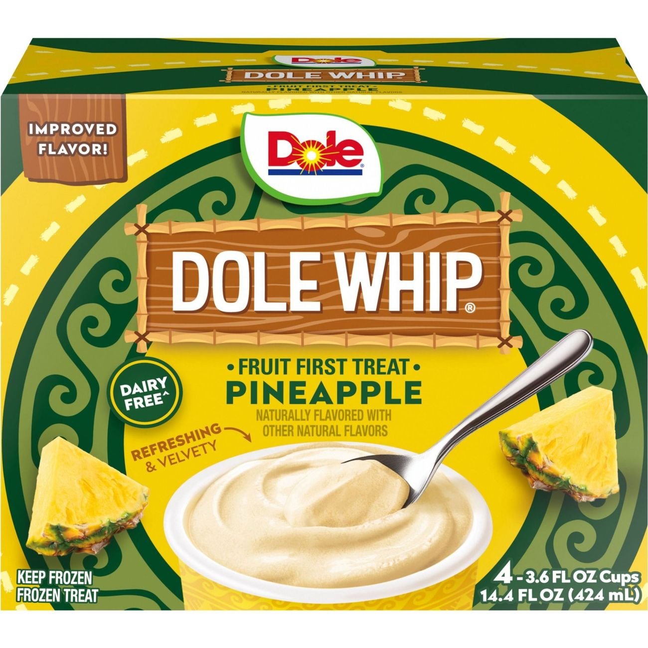 Dole Whip Pineapple Frozen Treat Cups - Shop Bars & pops at H-E-B