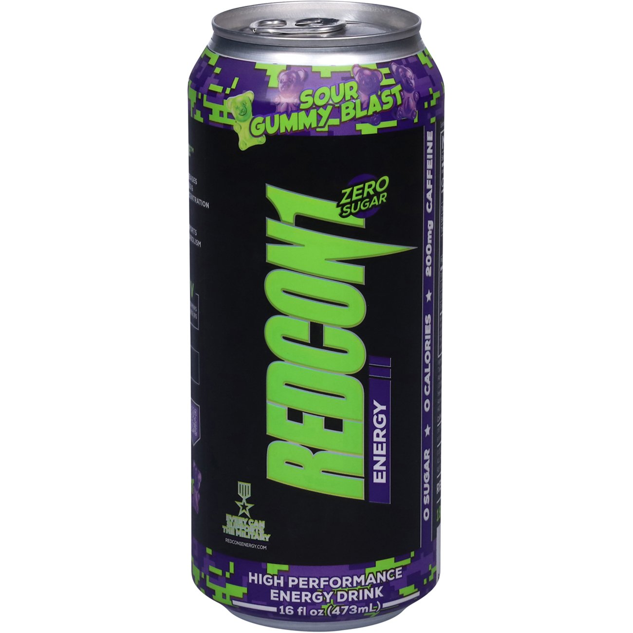 Redcon1 High Performance Energy Drink - Sour Gummy Blast - Shop Diet ...