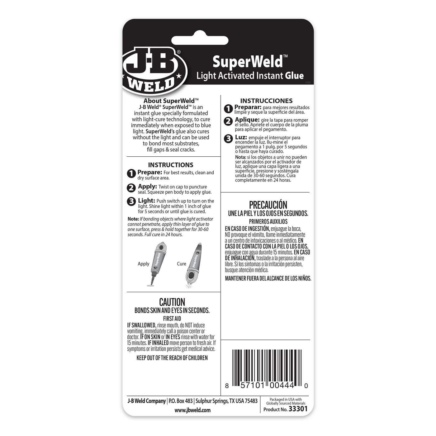 J-B Weld SuperWeld Light Activated Instant Glue - Shop Adhesives & tape ...