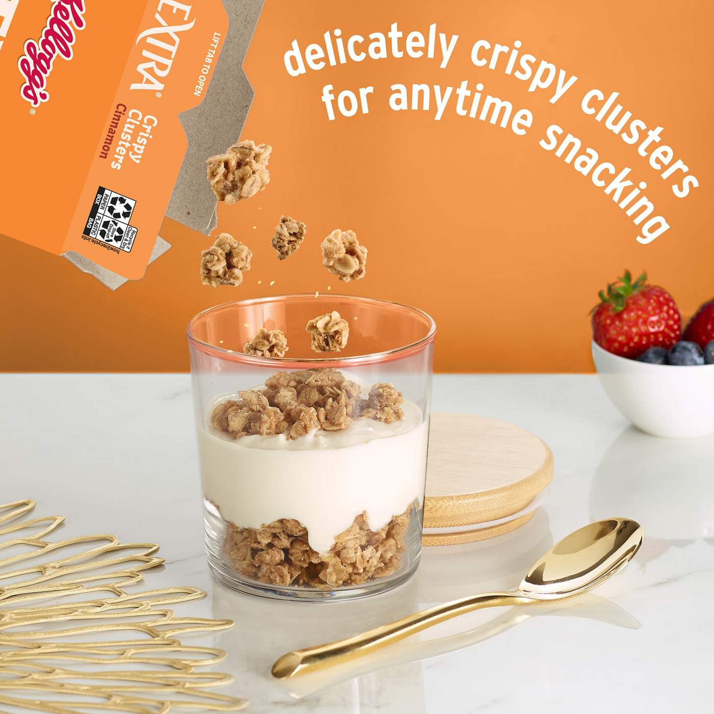 Kellogg's Extra Crispy Clusters Cinnamon Cereal - Shop Cereal at H-E-B