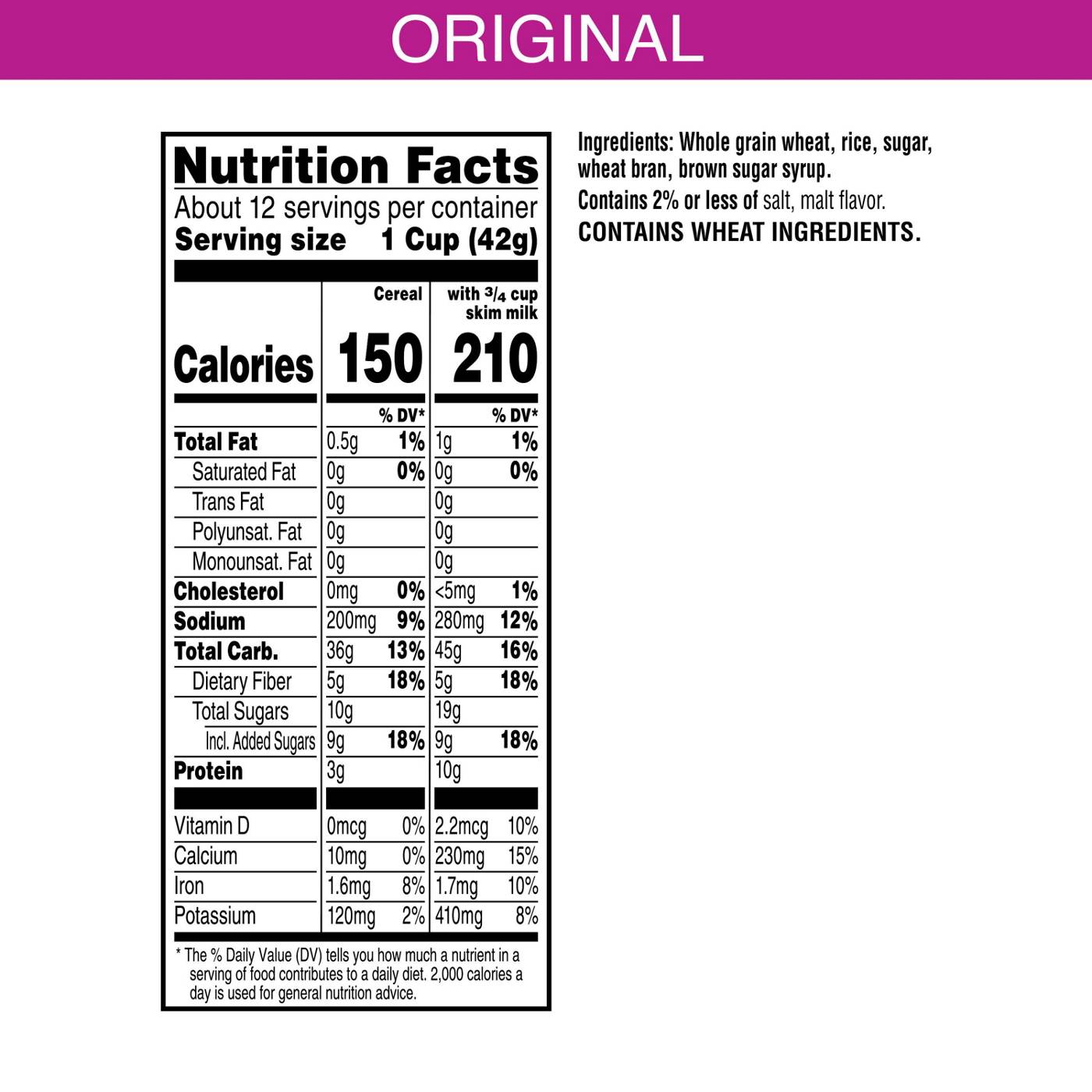 Kellogg's Frosted Bran Cereal - Family Size - Shop Cereal at H-E-B