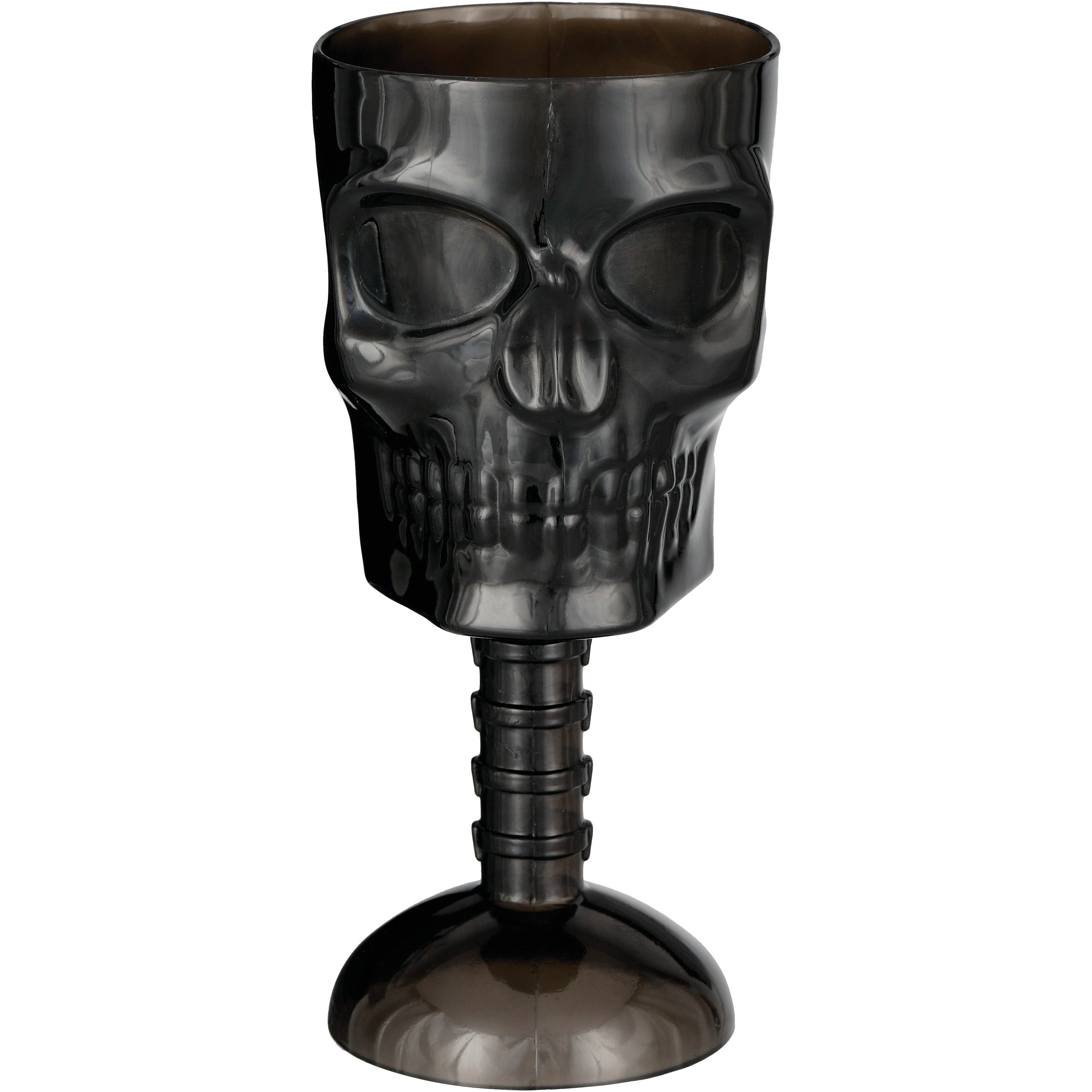Destination Holiday Halloween Skull Wine Glass - Black - Shop Glasses ...