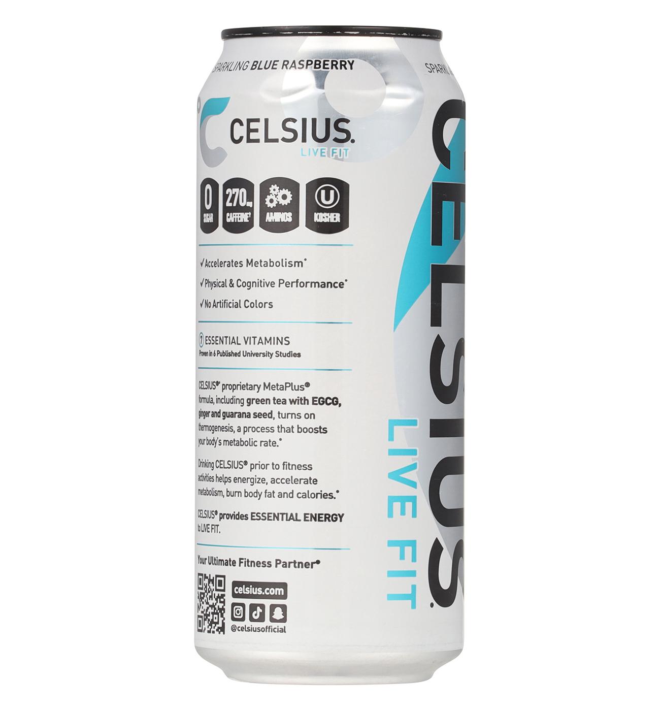 Celsius Essentials Zero Sugar Energy Drink - Blue Crush - Shop Sports ...