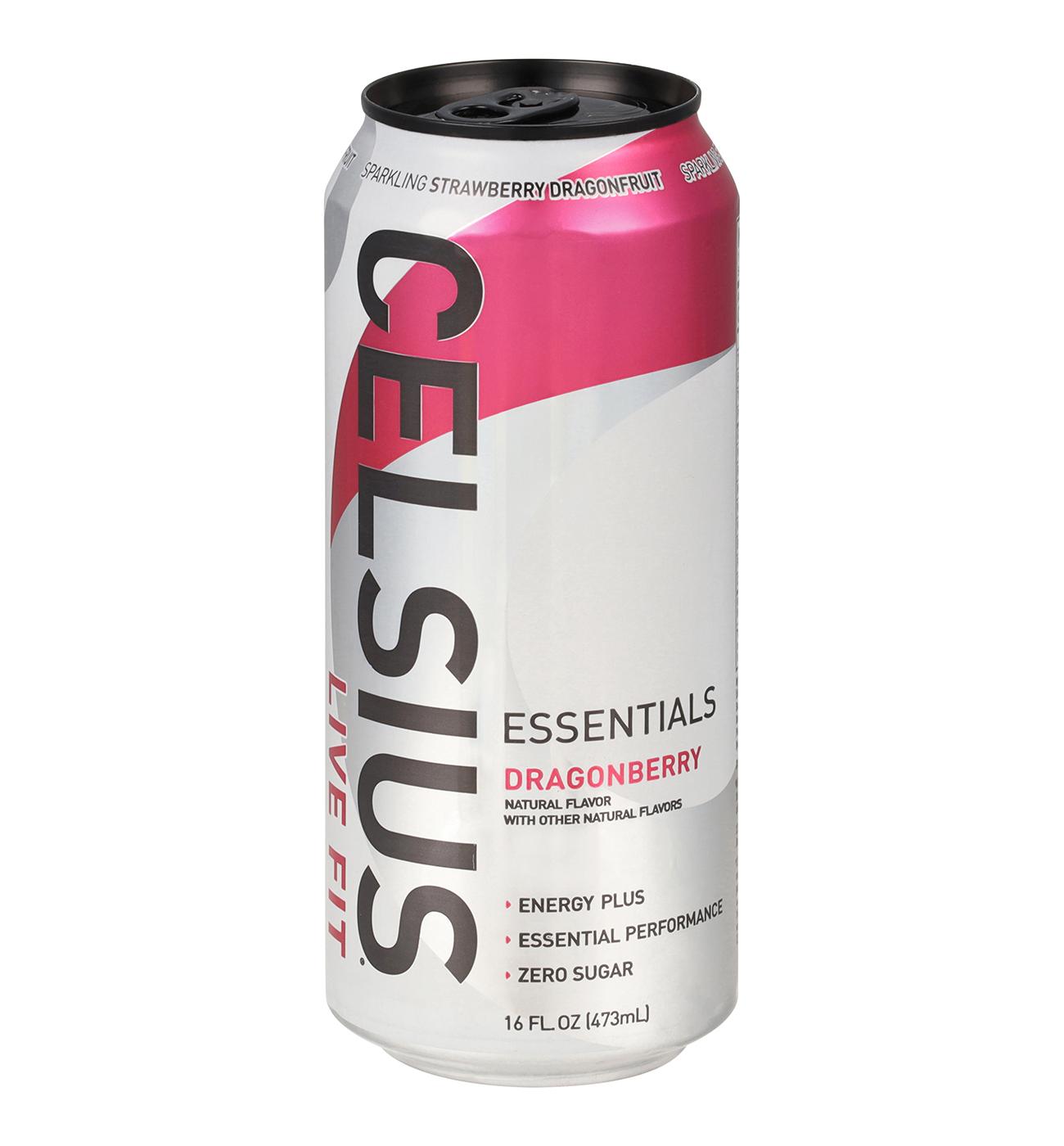 Celsius Essentials Zero Sugar Energy Drink - Dragonberry - Shop Sports & energy drinks at H-E-B