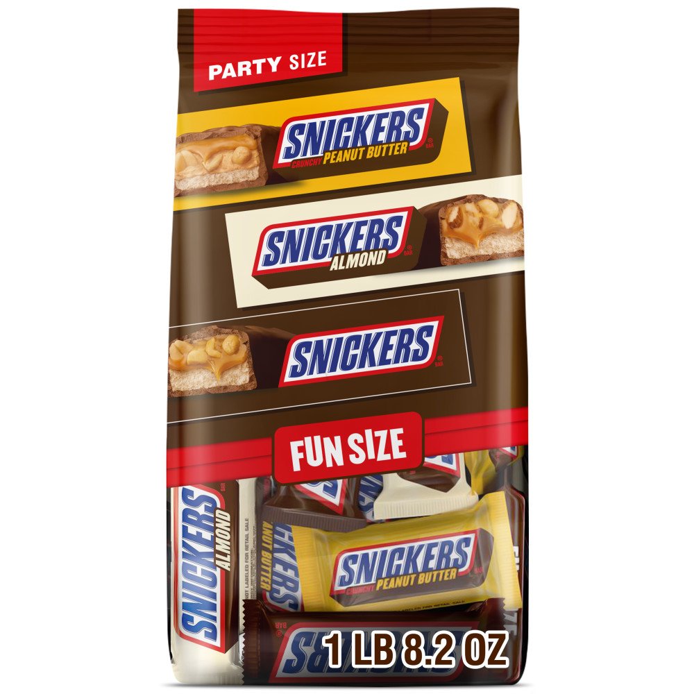 Snickers Assorted Fun Size Chocolate Candy - Party Size - Shop Candy at ...