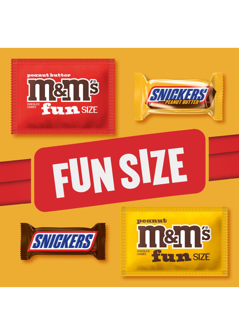M&M'S & Snickers Peanut Lovers Assorted Fun Size Chocolate Candy ...