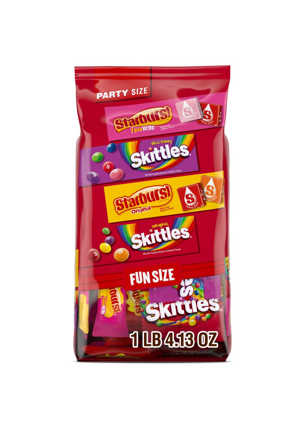 Skittles & Starburst Assorted Fun Size Chewy Candy - Party Size - Shop ...