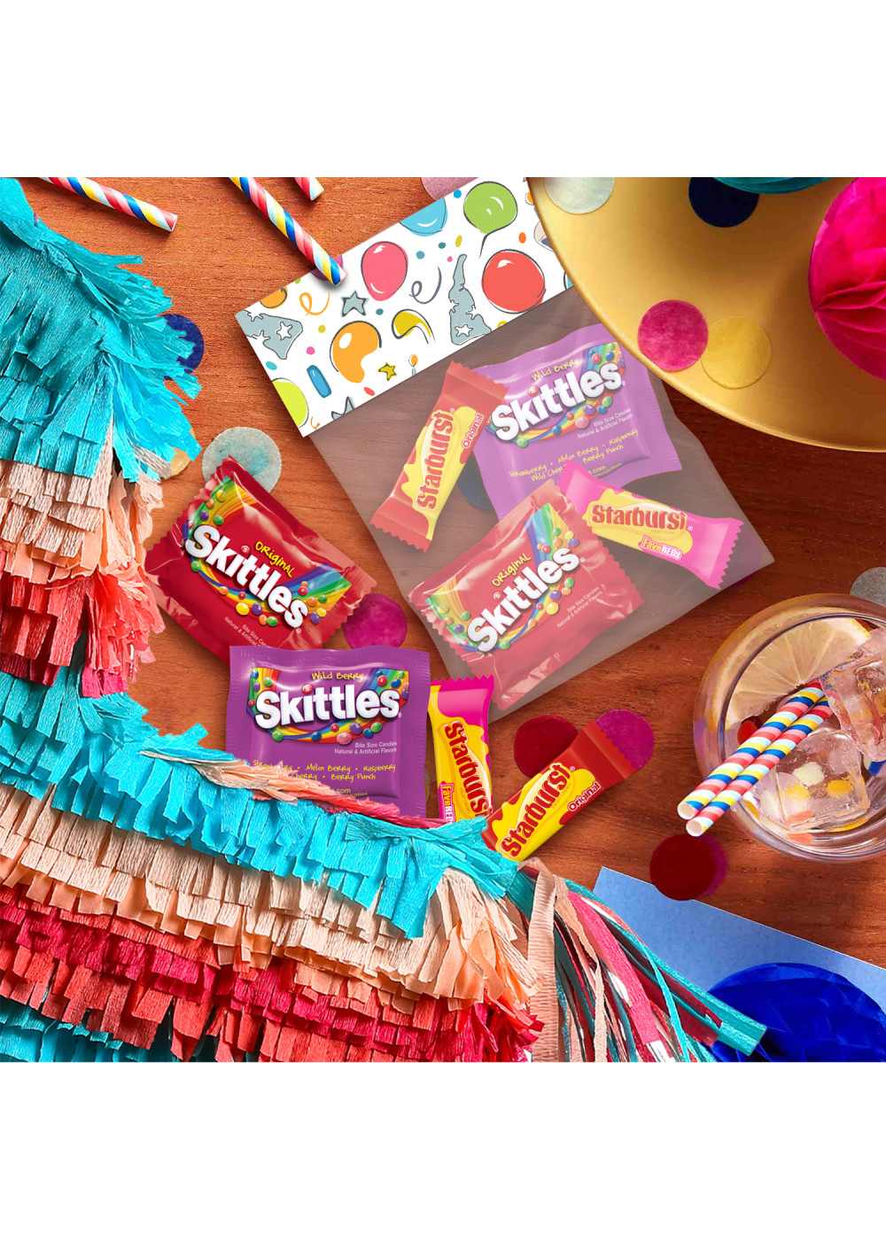 Skittles & Starburst Assorted Fun Size Chewy Candy - Party Size - Shop ...