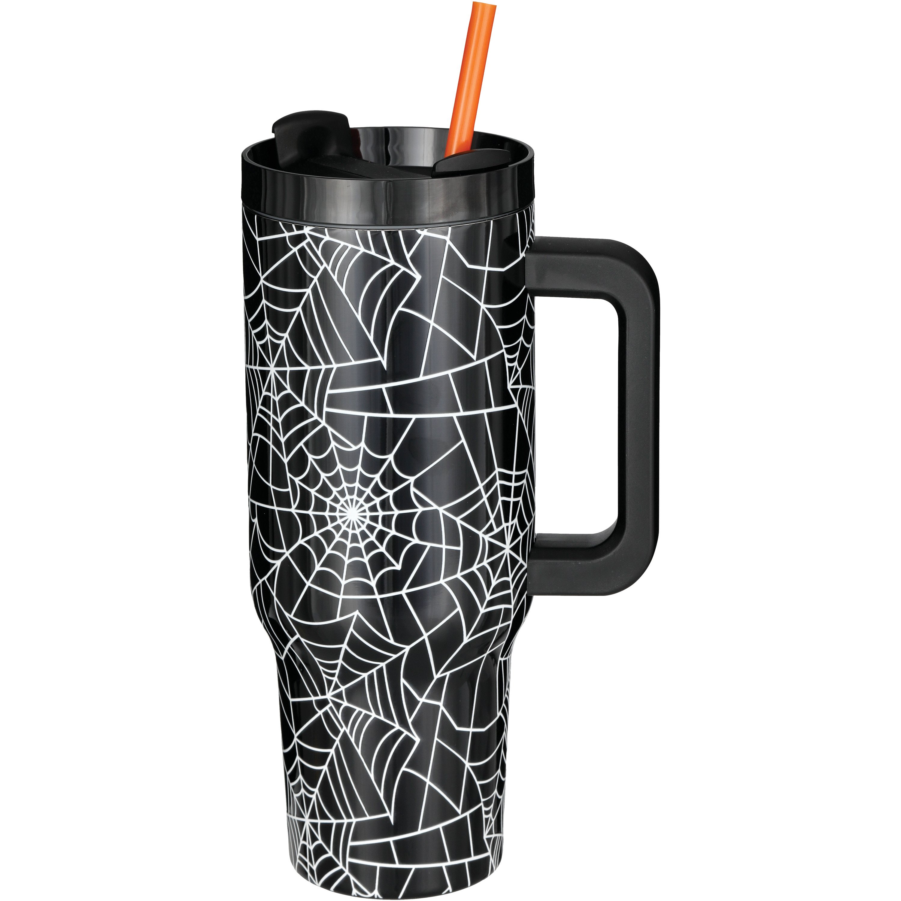 Destination Holiday Halloween Stainless Steel All Over Spider Webs ...