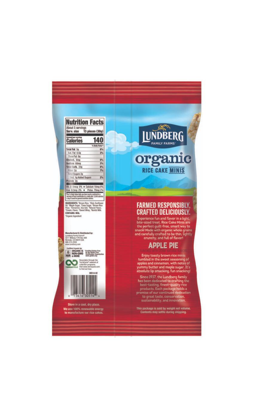 Lundberg Apple Pie Organic Rice Cake Minis - Shop Rice cakes at H-E-B