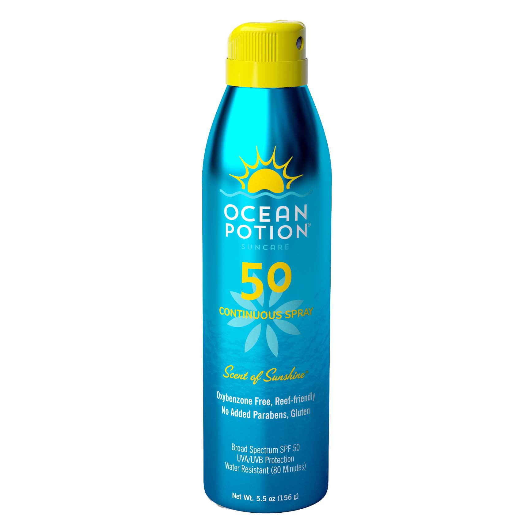 Ocean Potion Broad Spectrum SPF 50 Continuous Spray - Shop Sunscreen ...