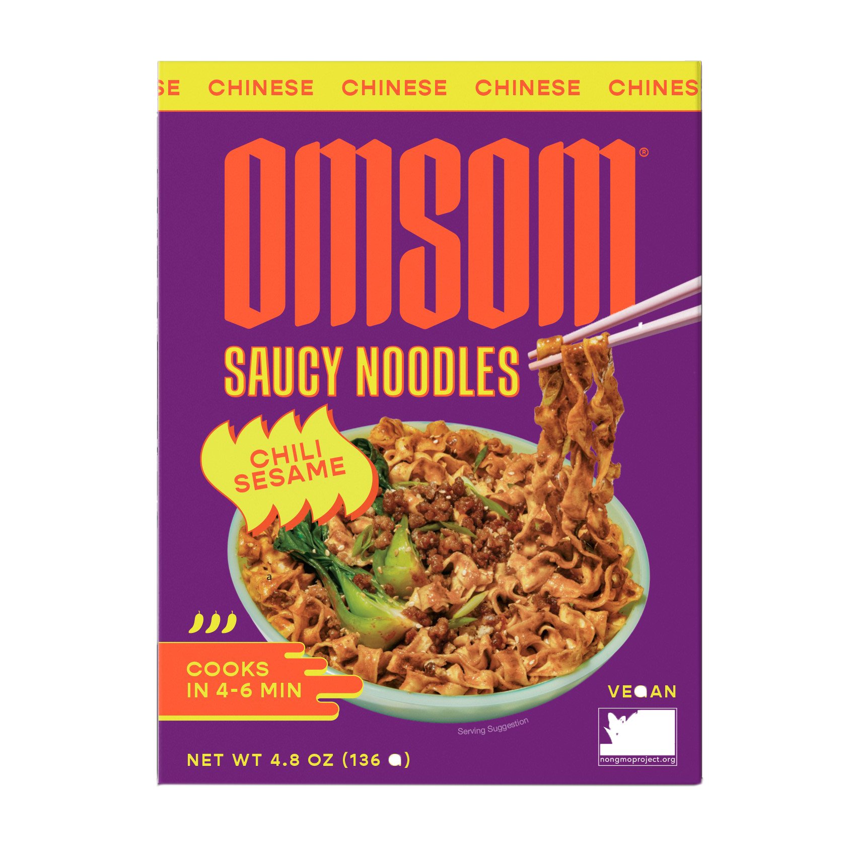 Omsom Chili Sesame Saucy Noodles - Shop Soups & chili at H-E-B